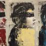 Emancipation of Gloria Painting by Reem Khader | Saatchi Art