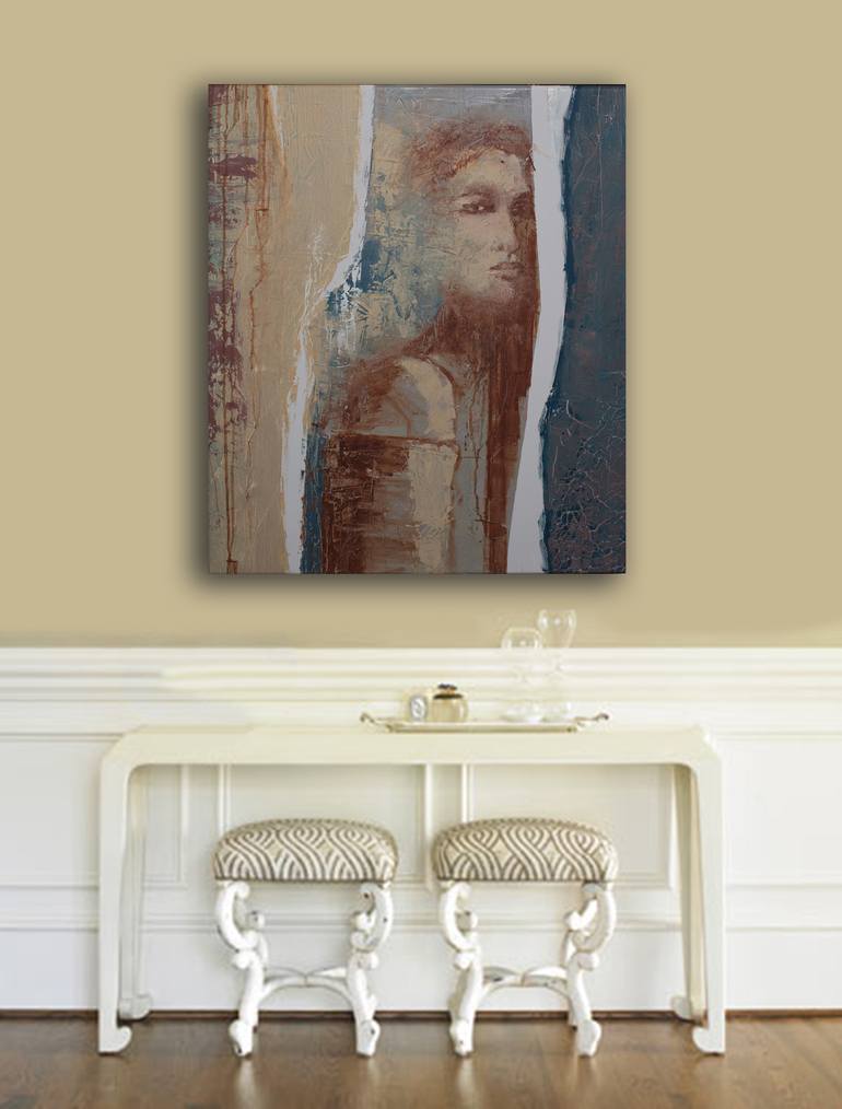 I Contemplate Painting by Reem Khader | Saatchi Art