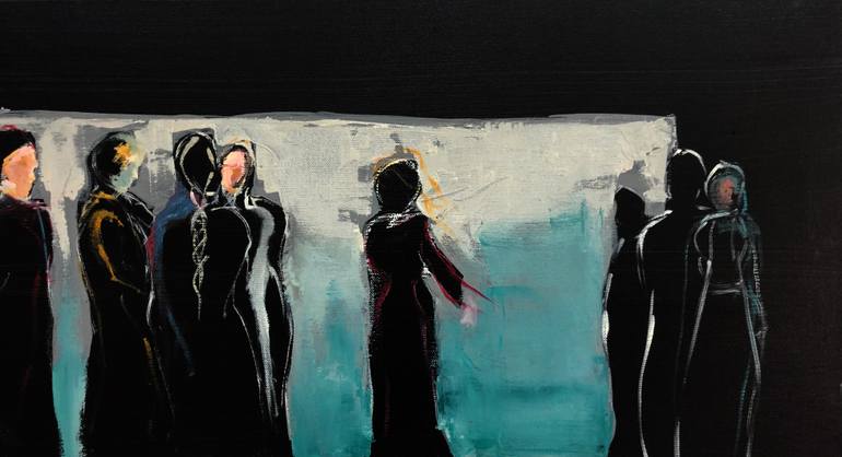Social Oscillation Painting by Reem Khader | Saatchi Art