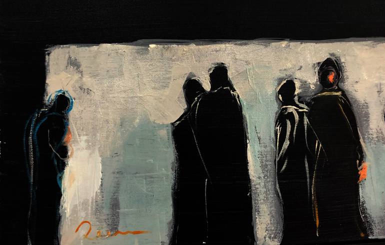 Social Oscillation Painting by Reem Khader | Saatchi Art