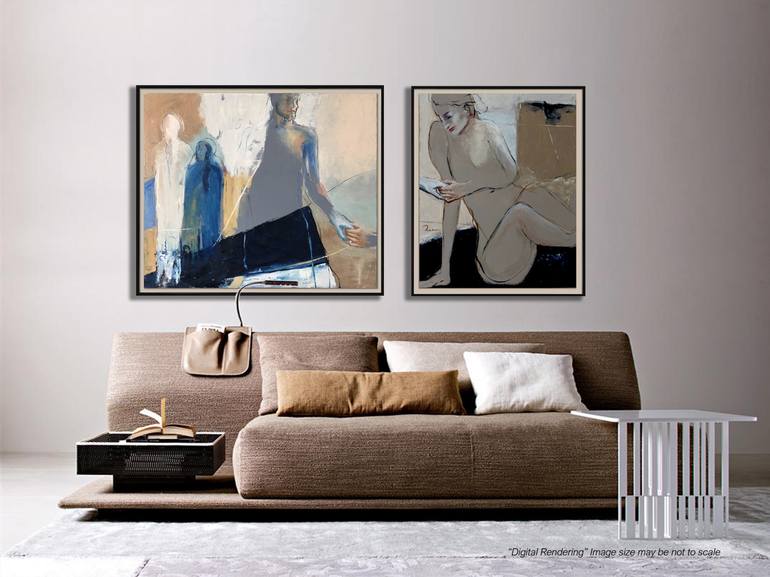 Her Choice Painting by Reem Khader | Saatchi Art