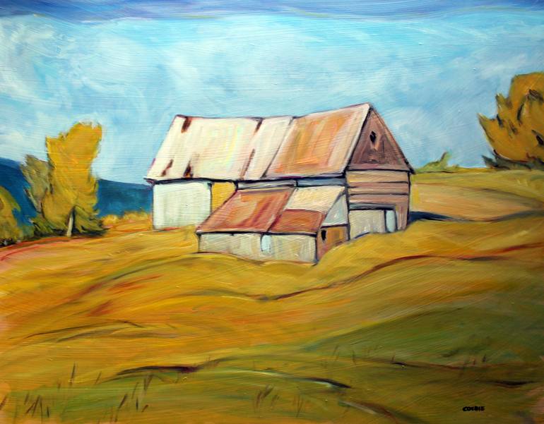 Dunrobin Barn by Doug Cosbie. Signed and dated 2017 Painting by Doug ...