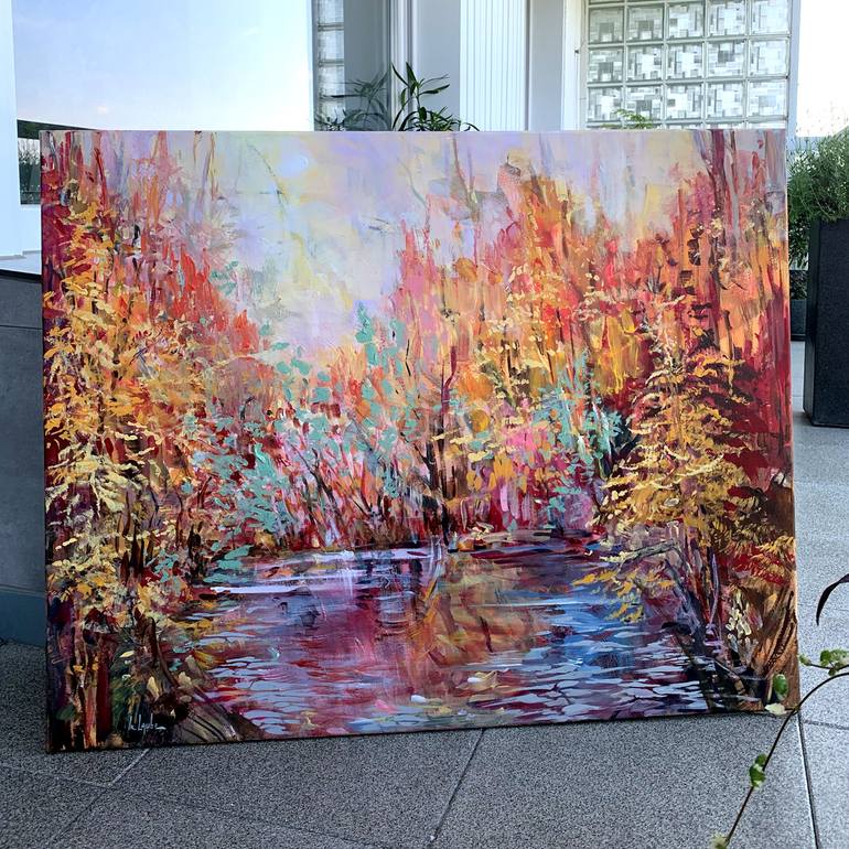 Deep into the forest III Painting by Irina Laube | Saatchi Art