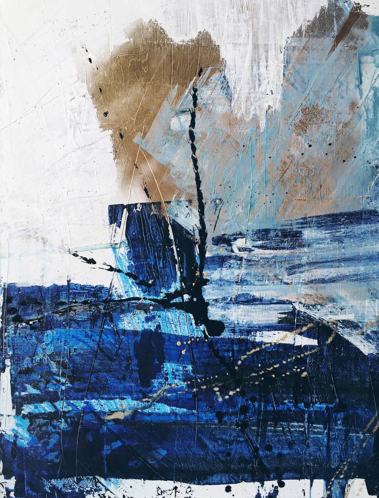 Dive Deeper Painting by Bryn Newman | Saatchi Art
