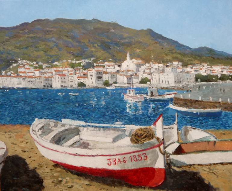 Landscape of Cadaqués, Spain. Painting by Ruben De Luis | Saatchi Art