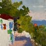 Old house by the sea Painting by Khasin Raduev | Saatchi Art