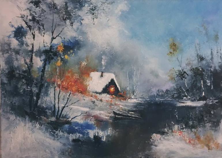 Sweet Home Painting by Khasin Raduev | Saatchi Art