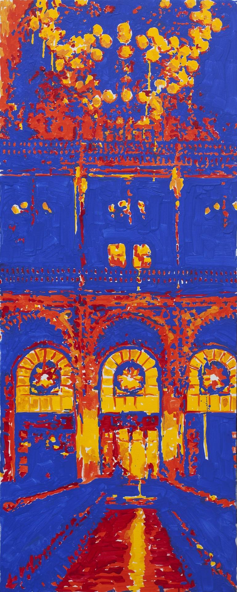 synagogue center Painting by Alexandr Klemens | Saatchi Art
