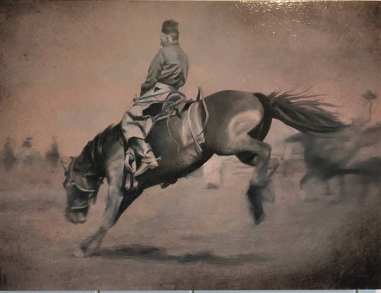 Untitled (Rodeo II) Painting by Nathan Scealf | Saatchi Art