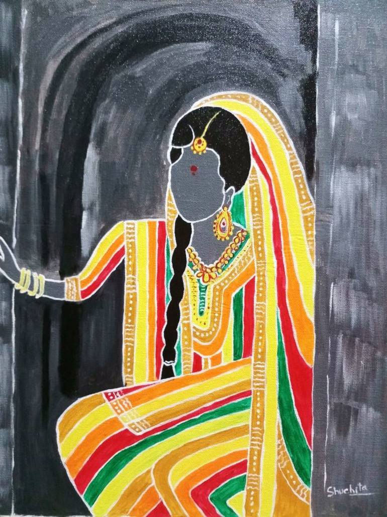 santhali women Painting by Shuchita Srivastava | Saatchi Art