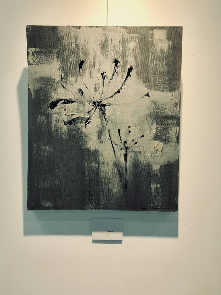 Airy Gray Painting by Olga Ibadullayeva | Saatchi Art