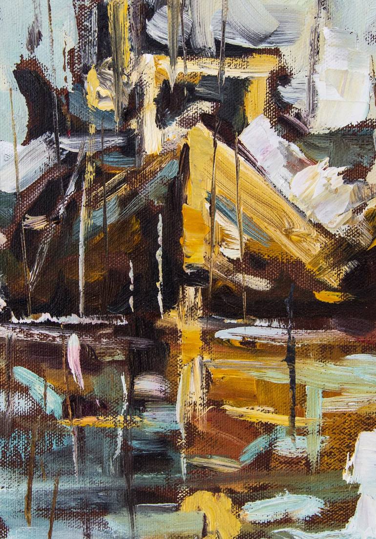 after fishing Painting by Valentin Gutu | Saatchi Art