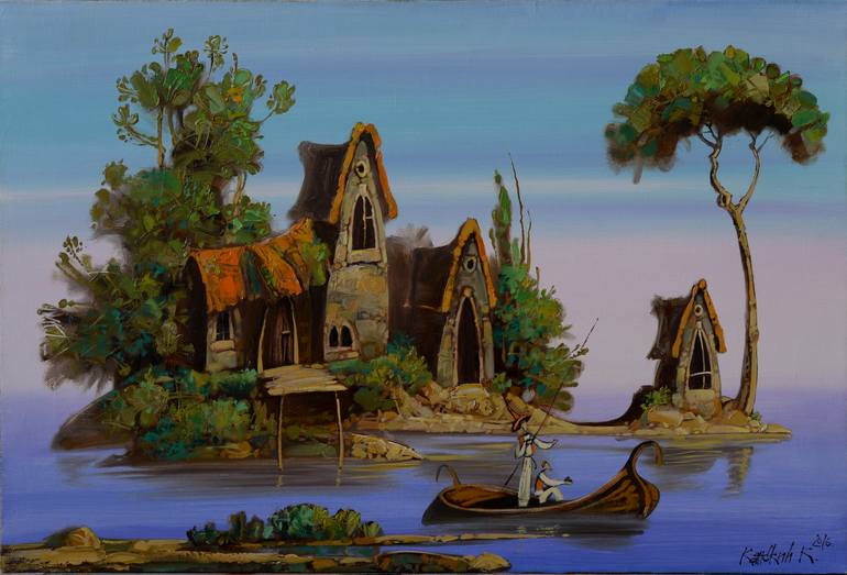 Green island Painting by Konstantin Kansky | Saatchi Art