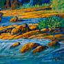 River Rapid Painting by Konstantin Kansky | Saatchi Art