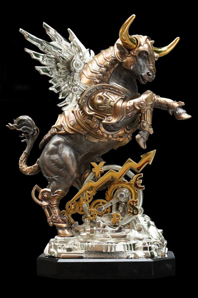 Golden calf Sculpture by Andrey Ozyumenko | Saatchi Art