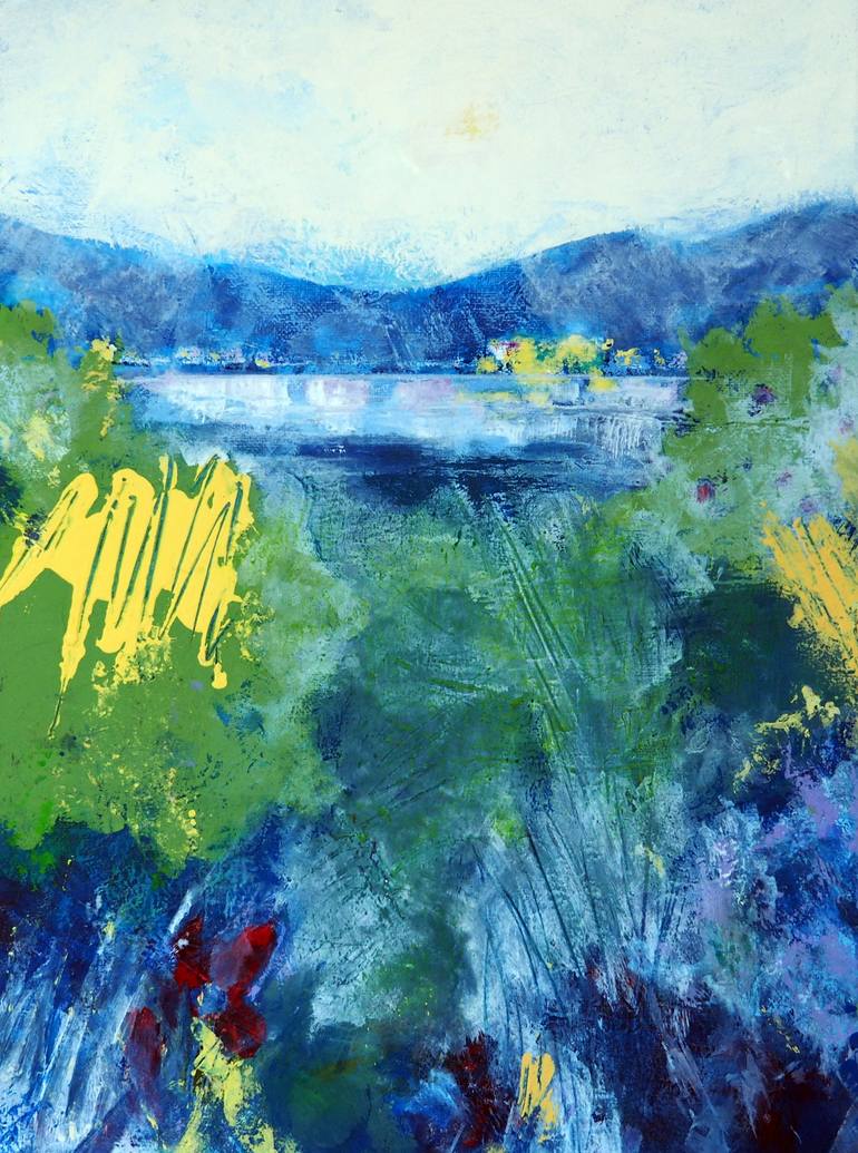 Lago, Lake Painting by Jan Parsons | Saatchi Art