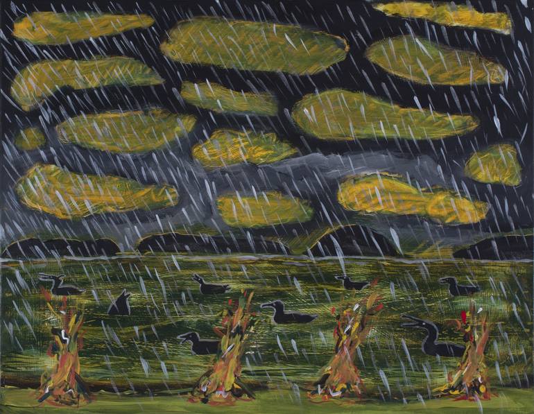 Gifts of Rain Painting by Anna Dibble | Saatchi Art