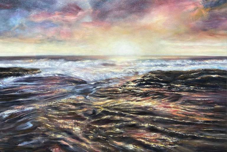 Ancient Currents Painting by Tiffany Blaise | Saatchi Art
