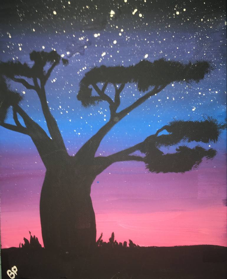 Baobab Tree Painting by Bethany Perdue | Saatchi Art