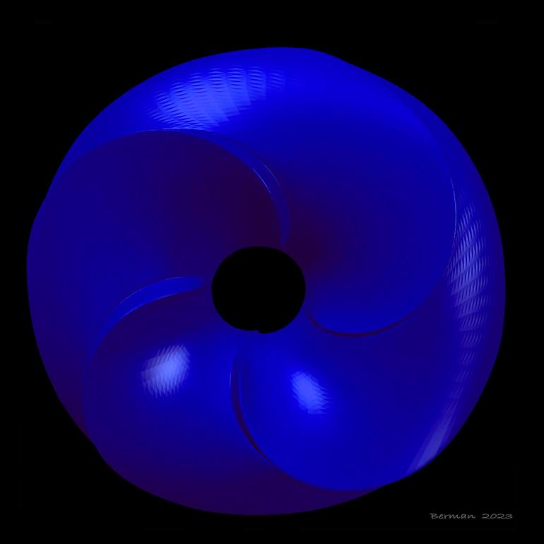 Spiral Torus Blue Photography by Brian Berman | Saatchi Art