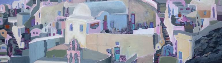 Santorini Painting by Maria Niculescu | Saatchi Art