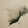 Rooster, Chong Pli Drawing by Trent Brunelle | Saatchi Art