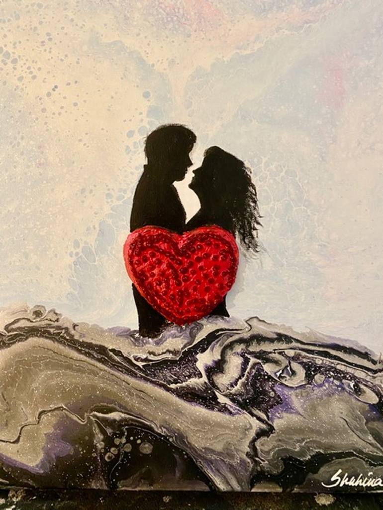 Soul Mates Painting by Shahina Siddiqi | Saatchi Art