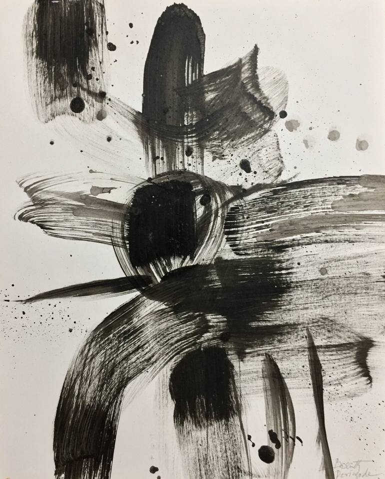 abstract black Painting by Vasanth Kumar | Saatchi Art