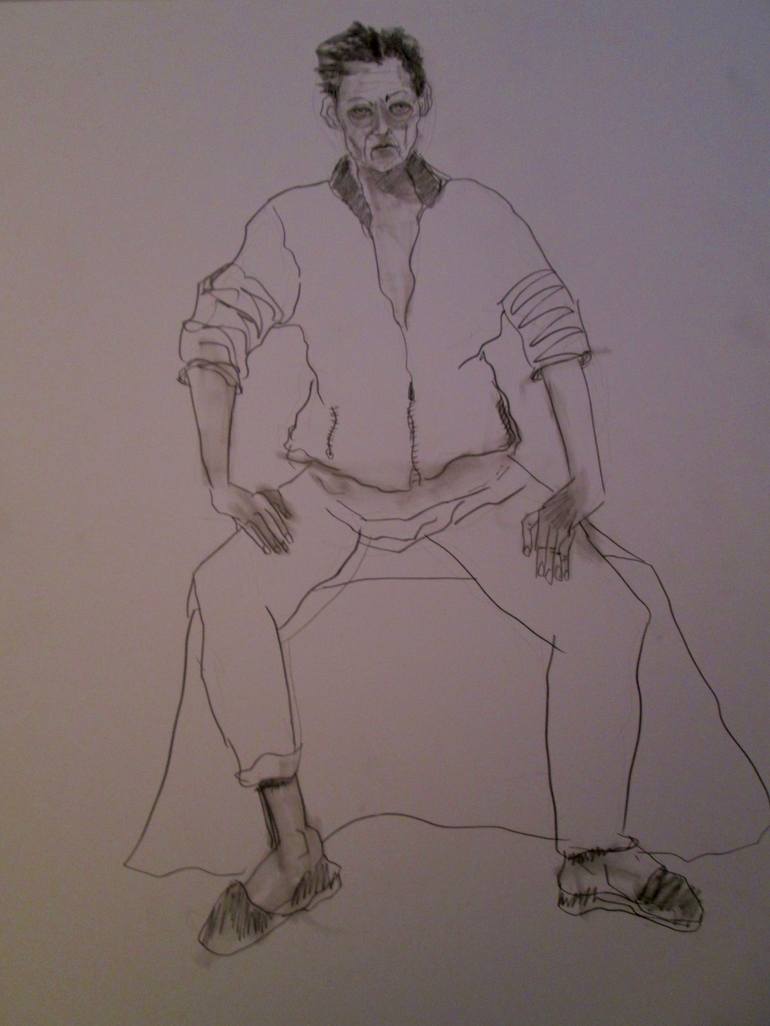 Tough guy Drawing by Eileen Dalessio | Saatchi Art