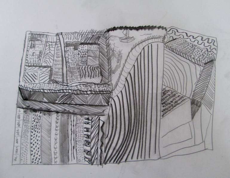 The Line Series #6-Map of Delft 1649 Drawing by Eileen Dalessio ...