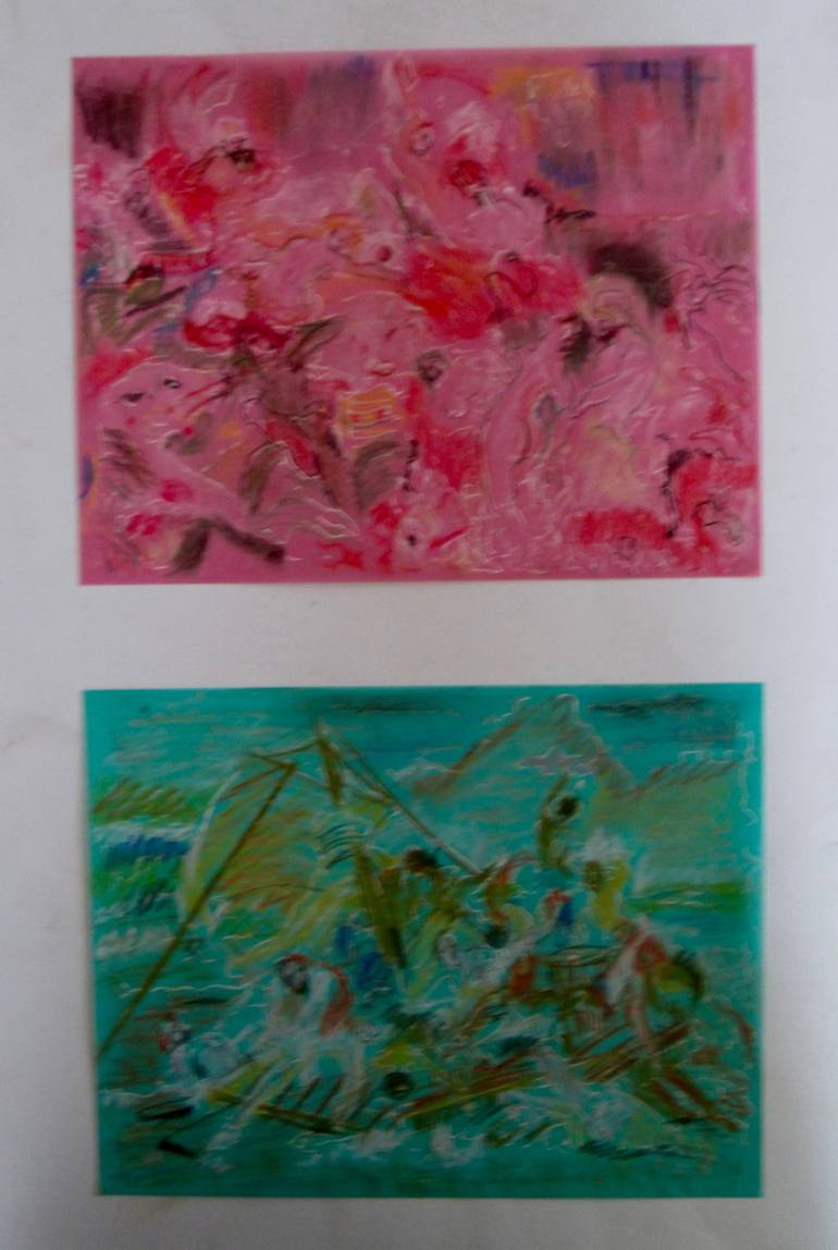 The Color Series #6 Complementary (red and green) Drawing by Eileen ...