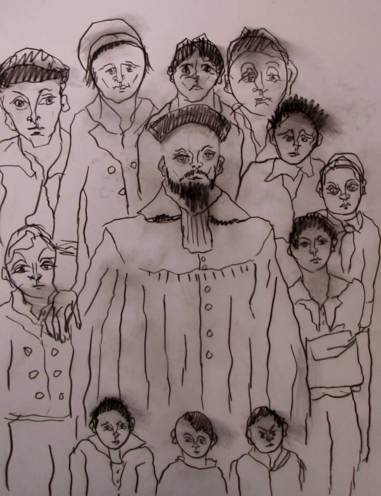 Protestant Clergyman Drawing by Eileen Dalessio | Saatchi Art