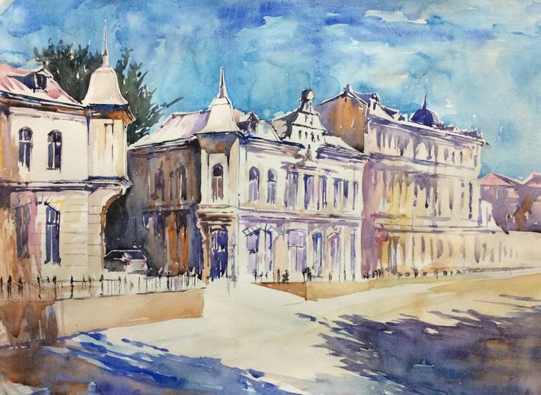 Old Rostov Painting by Denis Drafilkov | Saatchi Art