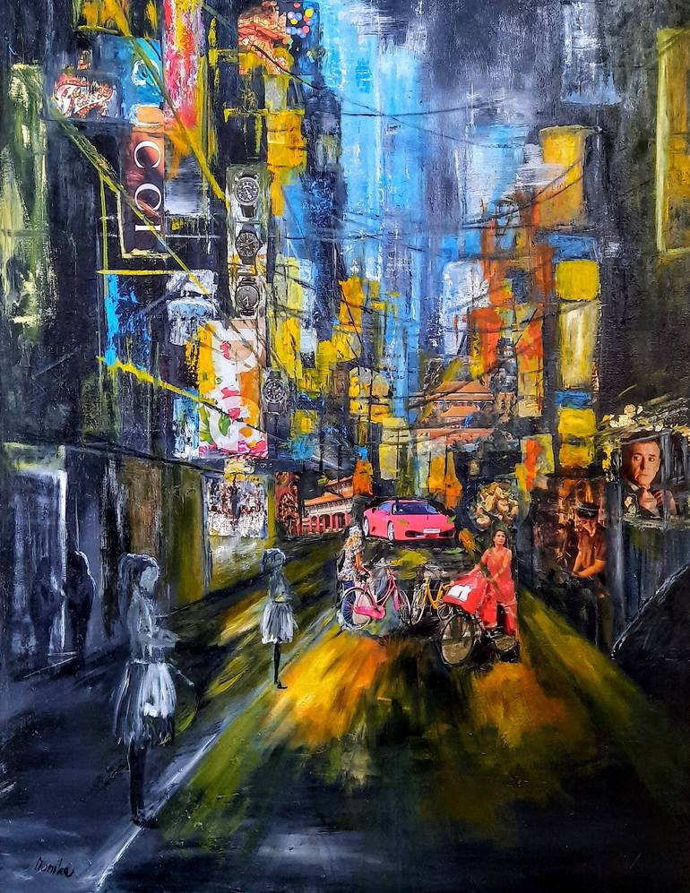 The classless society Painting by Monika Lorincova | Saatchi Art