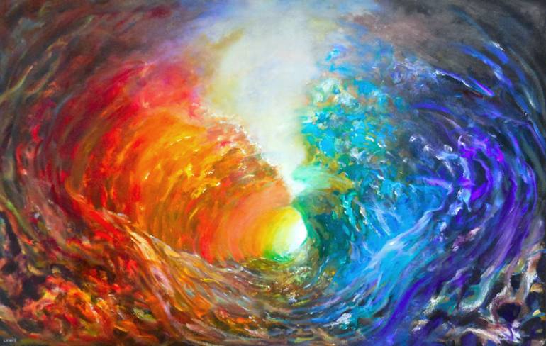 The Splitting of the Sea Painting by David Louis | Saatchi Art