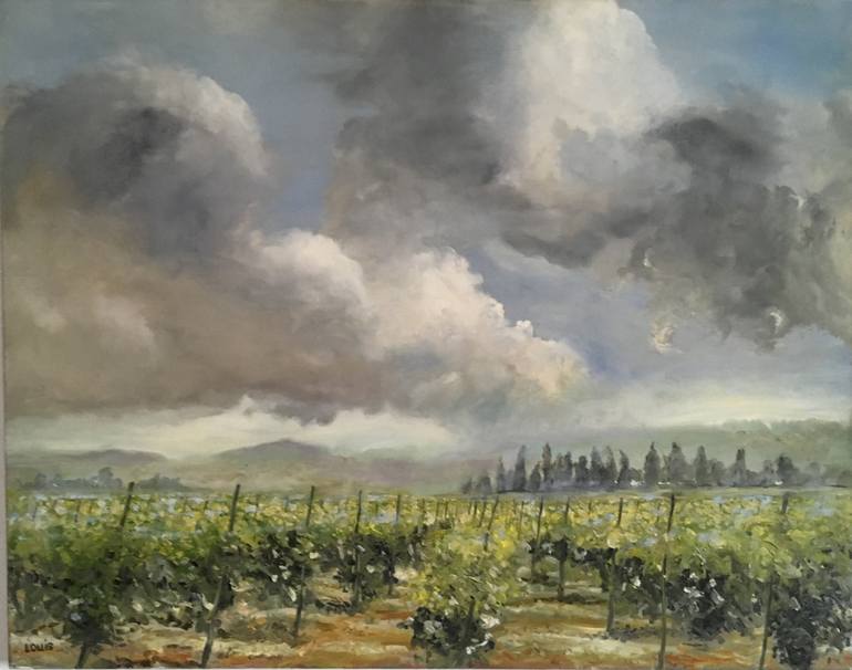 Cloudy Morning Painting by David Louis | Saatchi Art