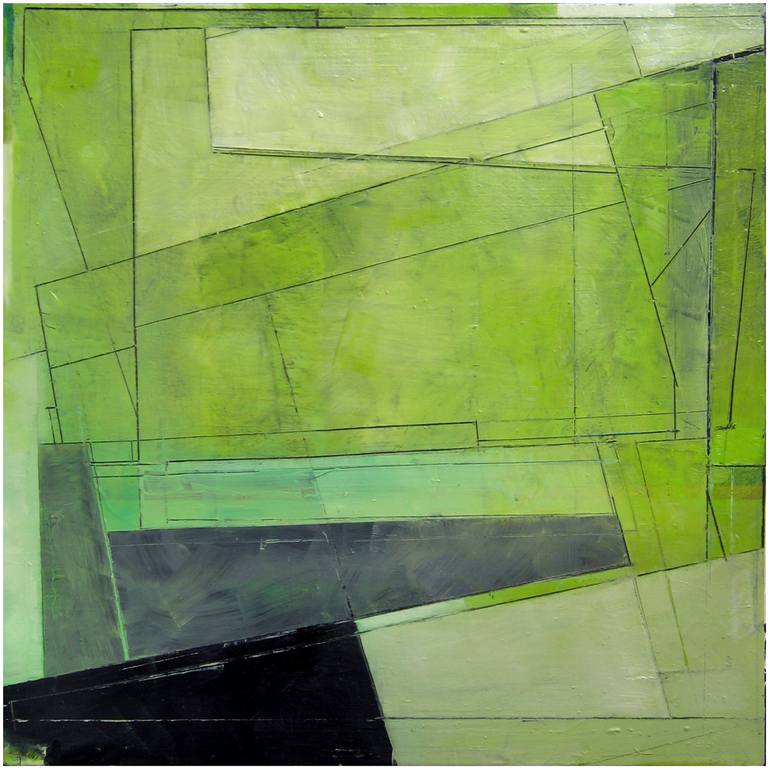 Gris Verte Painting by Richard Rosa | Saatchi Art
