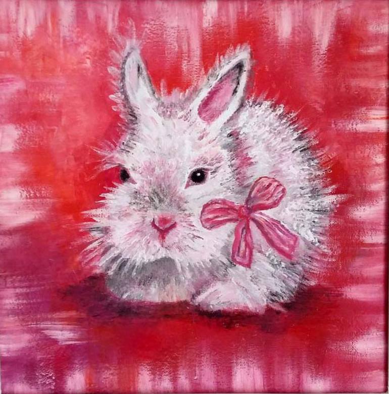 magic rabbit Painting by Kseniya Goryacheva | Saatchi Art