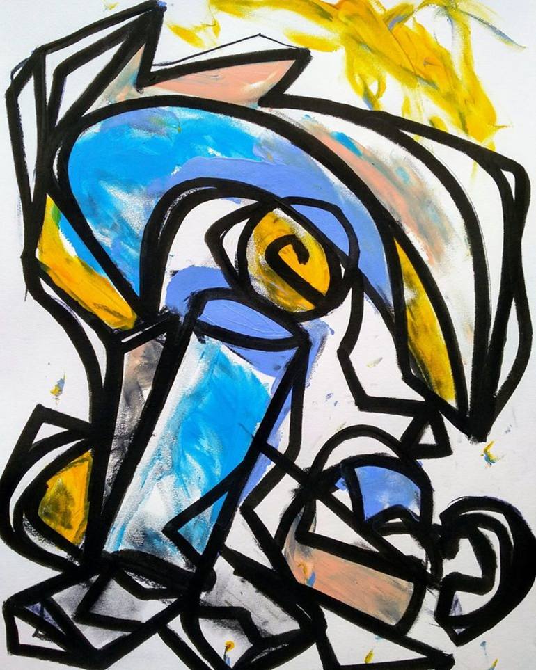 Thunder And Lightning Painting by Adam Cook | Saatchi Art