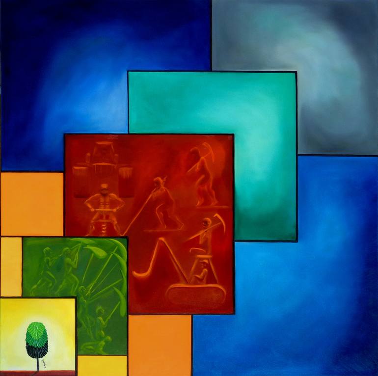 The last tree standing Painting by Maira Rivera de Rivas | Saatchi Art
