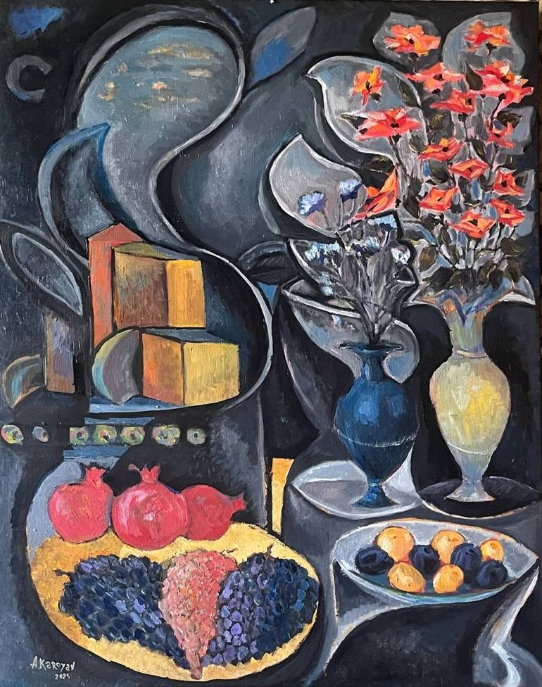 Naturmort Painting by Albert Karoyan | Saatchi Art