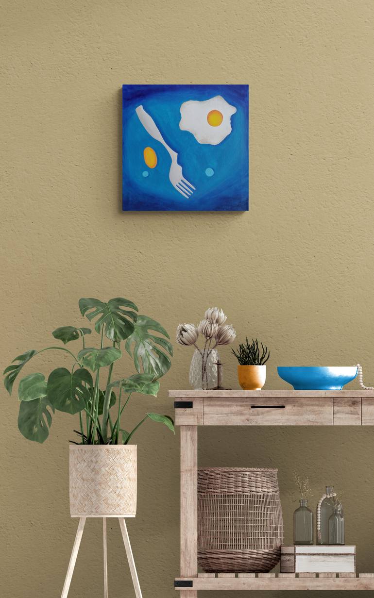 Still life with egg by Peter Vamosi Painting by Peter Vámosi ...