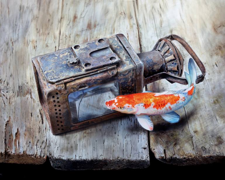 Lost in the past by Peter Duhaj Painting by Peter Vamosi - Vamosiart ...