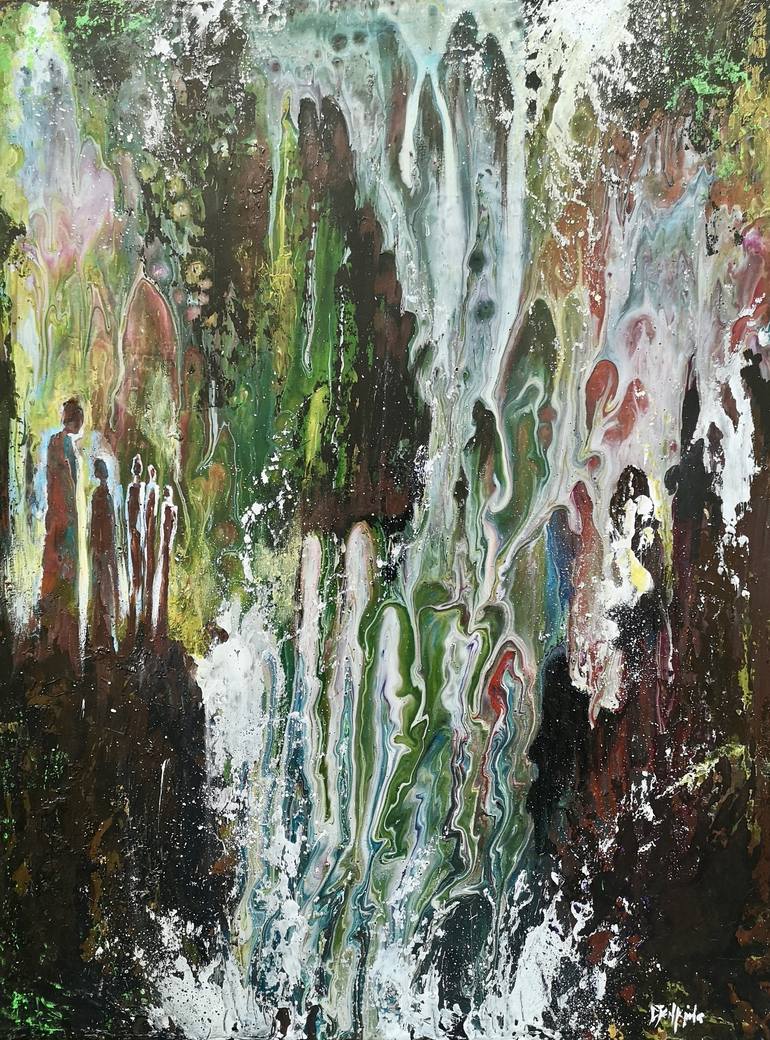 Cavern of Colours Painting by Cherianne Dawn | Saatchi Art