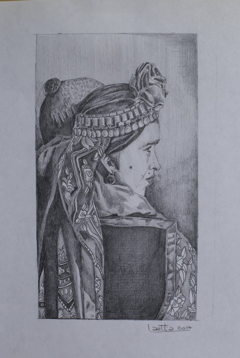 Mapuches Drawing by Leti Gonzalez Veneroni | Saatchi Art