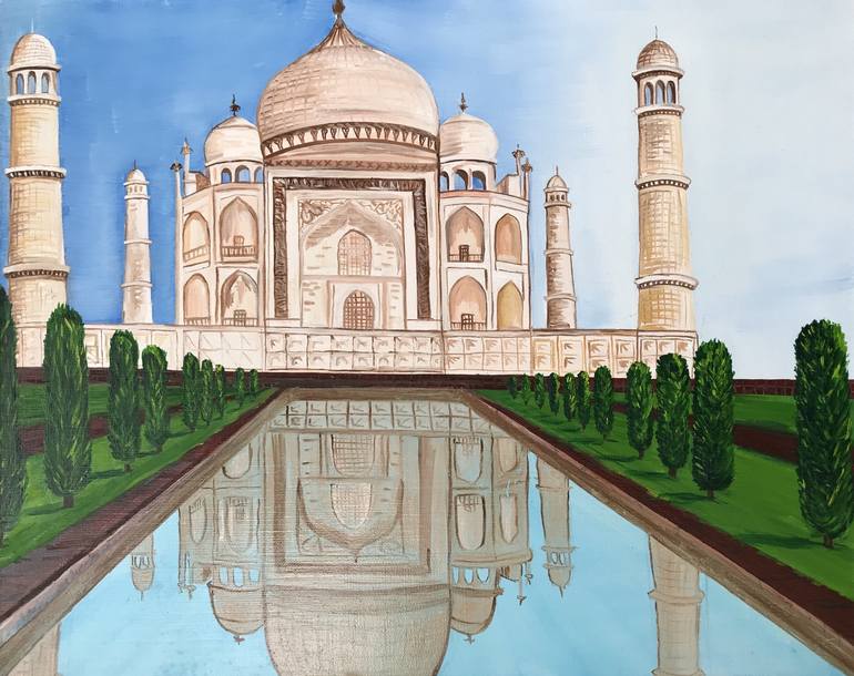 Taj Mahal Painting by Alina Morozova | Saatchi Art