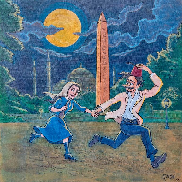 The Secrets of Istanbul Series 04 Painting by Sadi Karasahinoglu ...