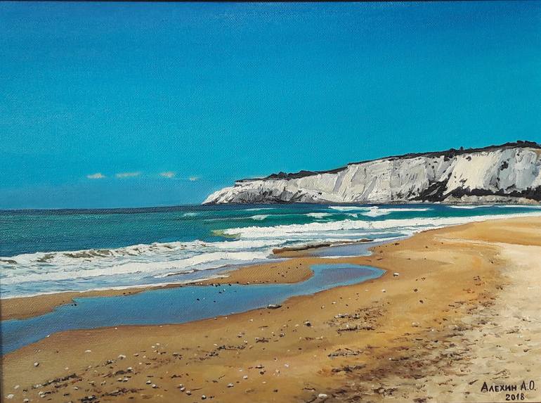 Sicily. Eraclea Minoa Beach. Painting by Alexander Alekhin | Saatchi Art
