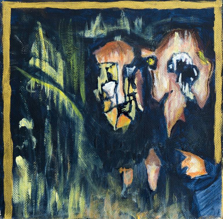 Please Help Me Feel Safe Painting by Rik Strong | Saatchi Art