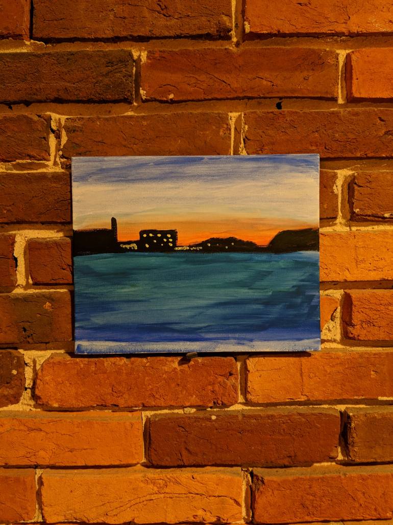 Pier 3 Painting by Raj Krishnamurthy | Saatchi Art